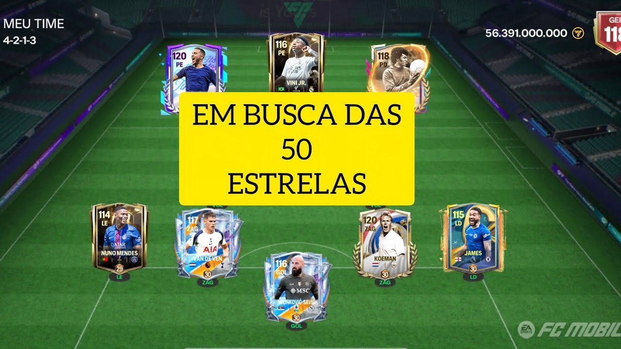 ÚLTIMO EPISÓDIO DA SÉRIE - EM BUSCA DE 50 ESTRELAS NO X1 -FC MOBILE ...