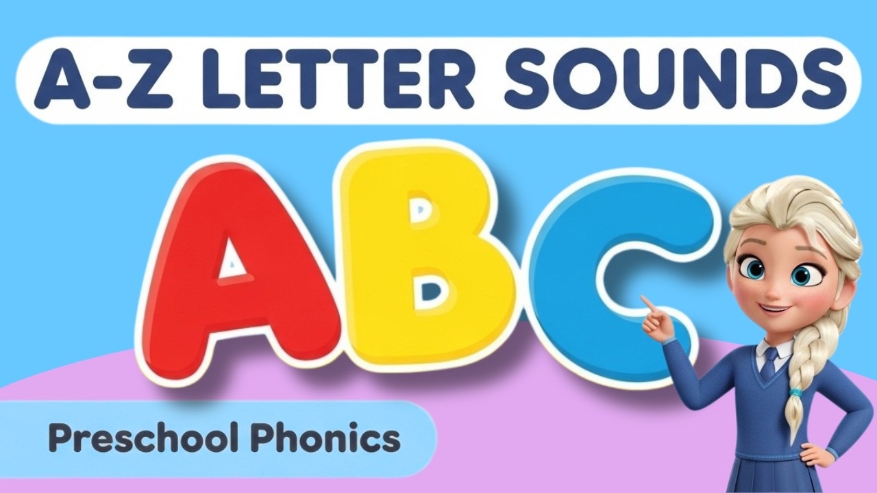 Letter Sounds A–Z for Preschool | Learn ABC Phonics for Kids - YouTube