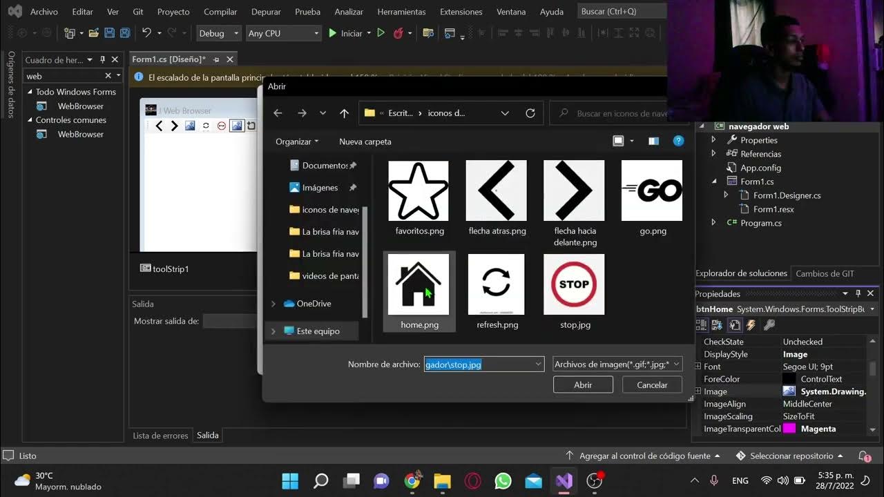 ¿Como crear un navegador web en c# con visual studio? - YouTube