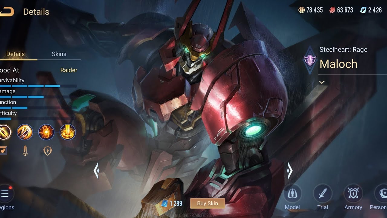 Cot || Maloch Steelheart Rage skin Gameplay - YouTube