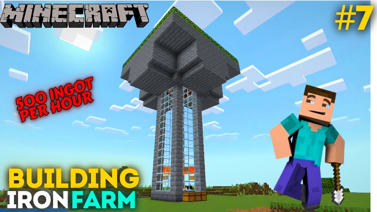 BUILDING THE ULTIMATE IRON FARM IN MY MINECRAFT SURVIVAL WORLD! 🛠️🌾 ...
