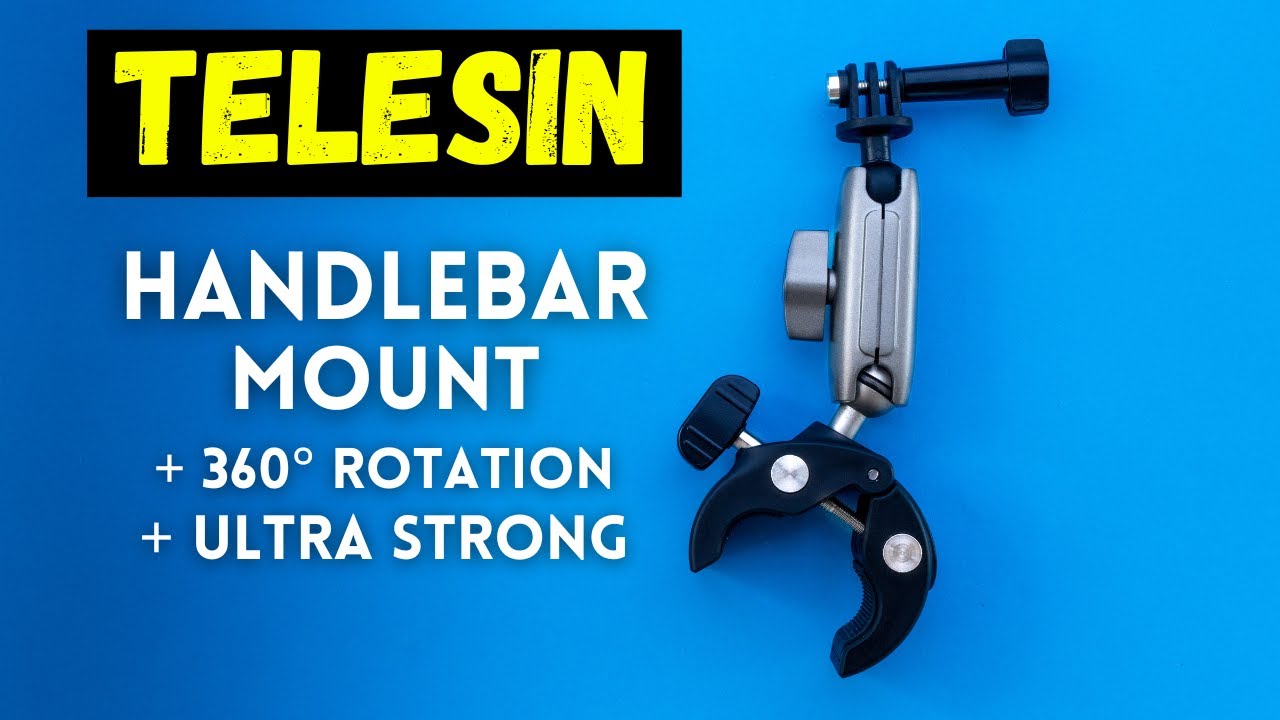 NEW Telesin Handlebar Mount - So Strong and Flexible ! - YouTube