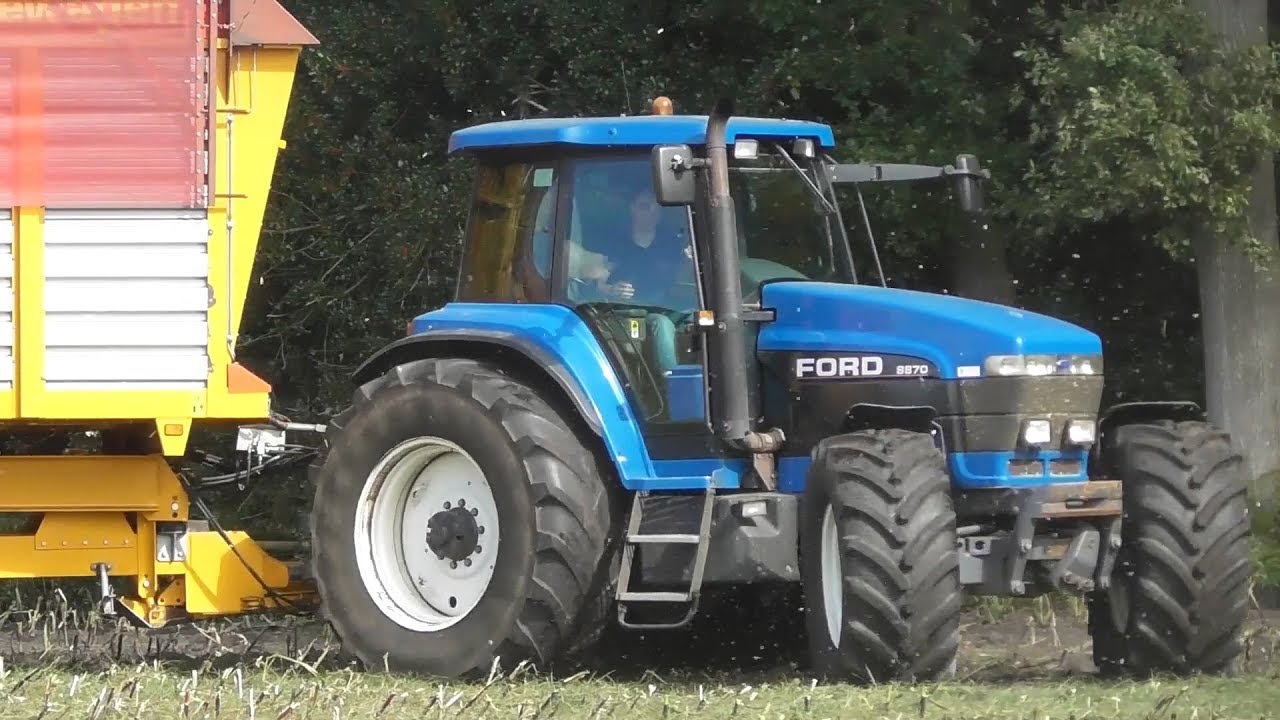 Chopping corn with Claas, New Holland & Liebherr - YouTube