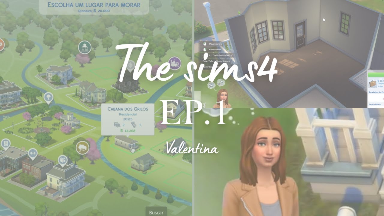 CRIANDO MINHA SIM DO ZERO! Nova Série Sims Valentina – Profissão de ...