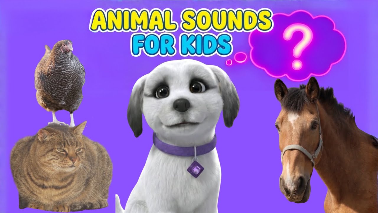 Animal Sounds for Kids 🐮🐔 | Learn Farm Animal Sounds | Luna the Magical ...