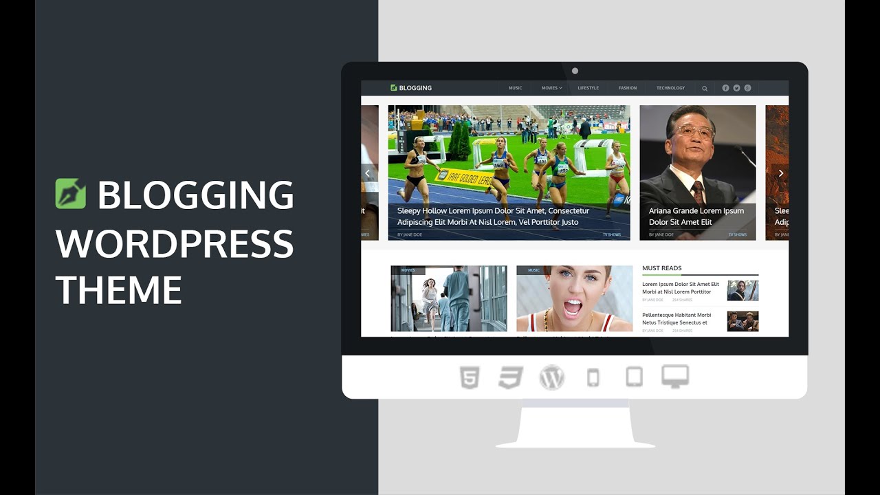 Blogging WordPress Theme Setup Tutorial - YouTube