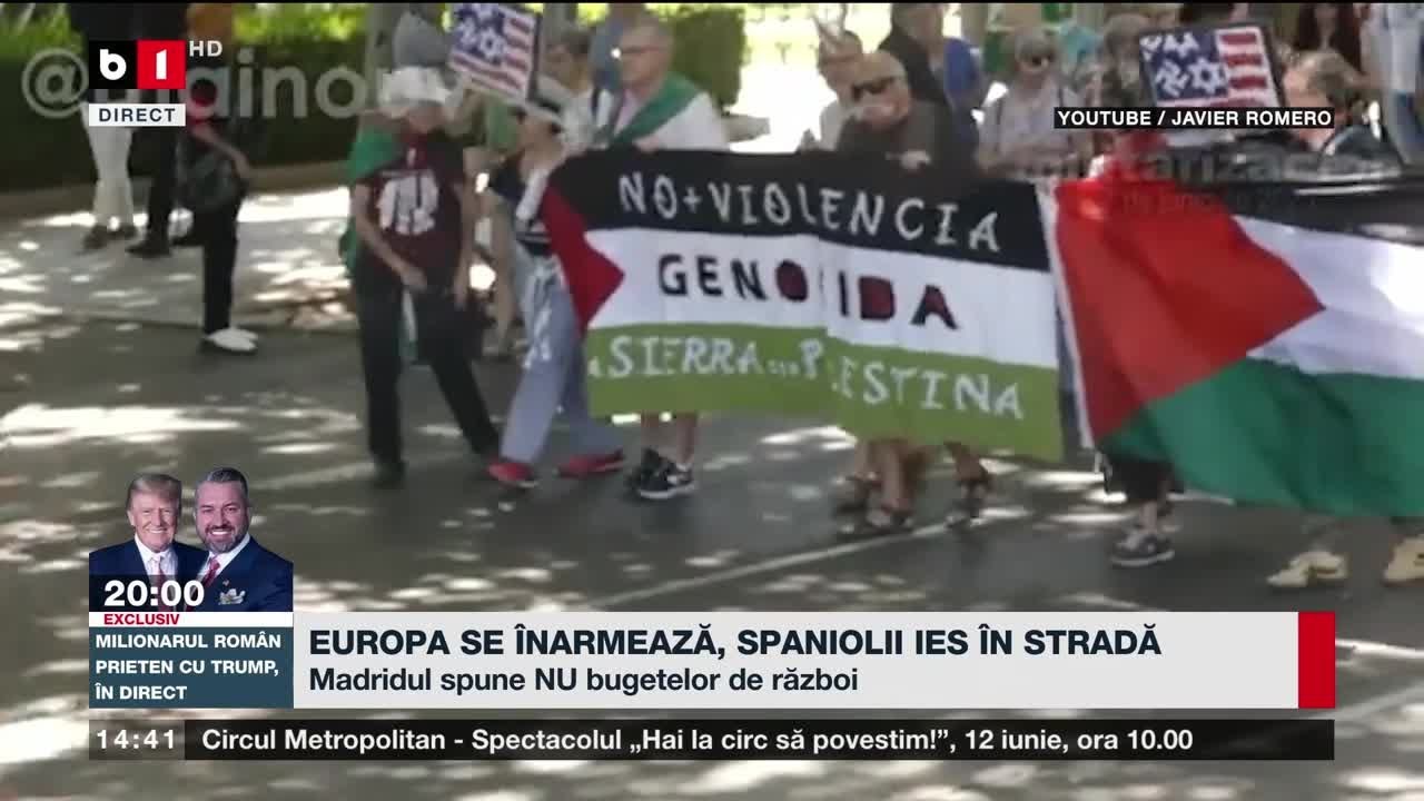 EUROPA SE ÎNARMEAZĂ, SPANIOLII IES ÎN STRADĂ. Știri B1TV_8 iunie 2025 ...