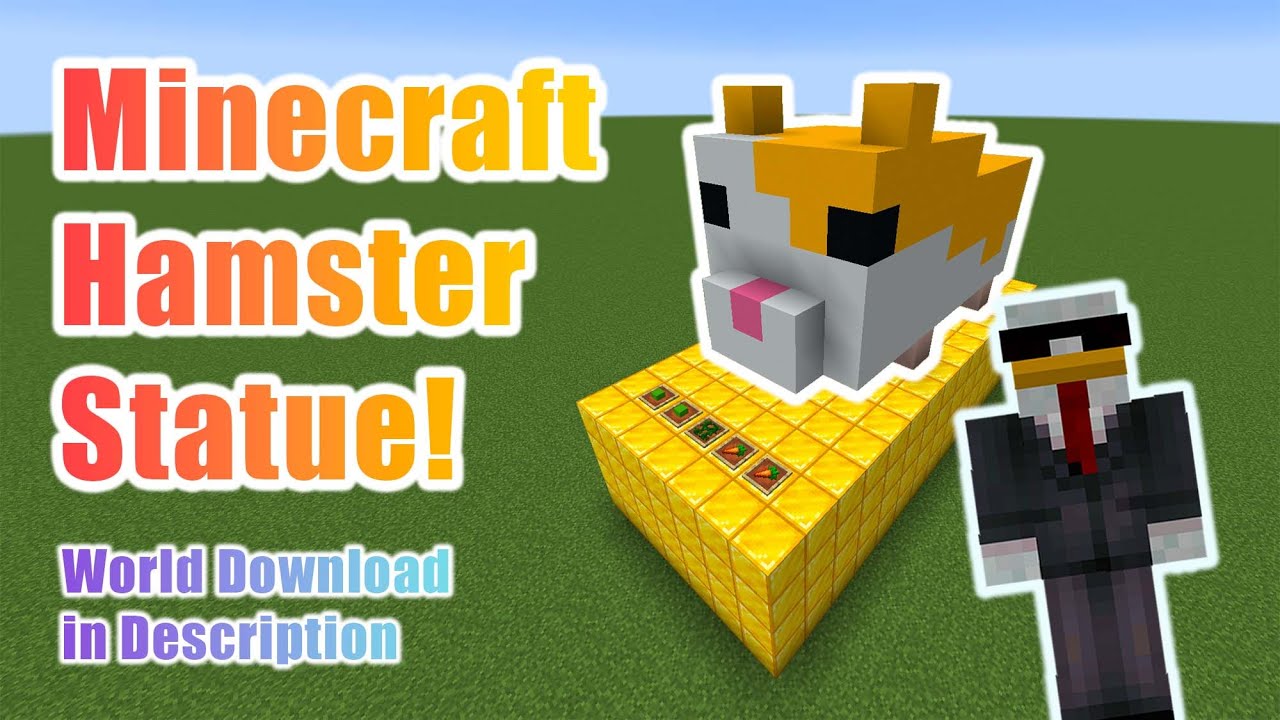 Minecraft Hamster Statue #Shorts - YouTube