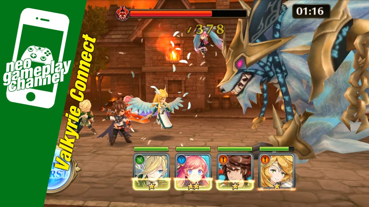 [Mobile Games] Valkyrie Connect - gameplay 17.40 Minutes, frist start ...