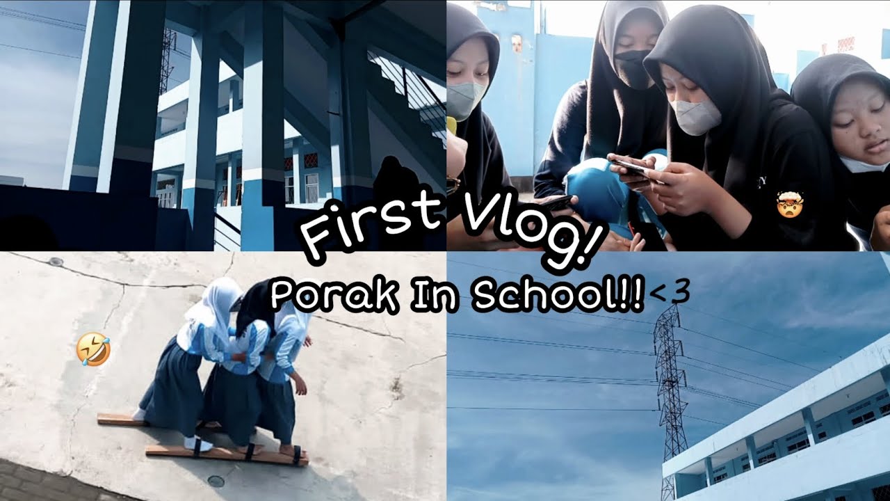 First Vlog! || Porak In School!! - YouTube