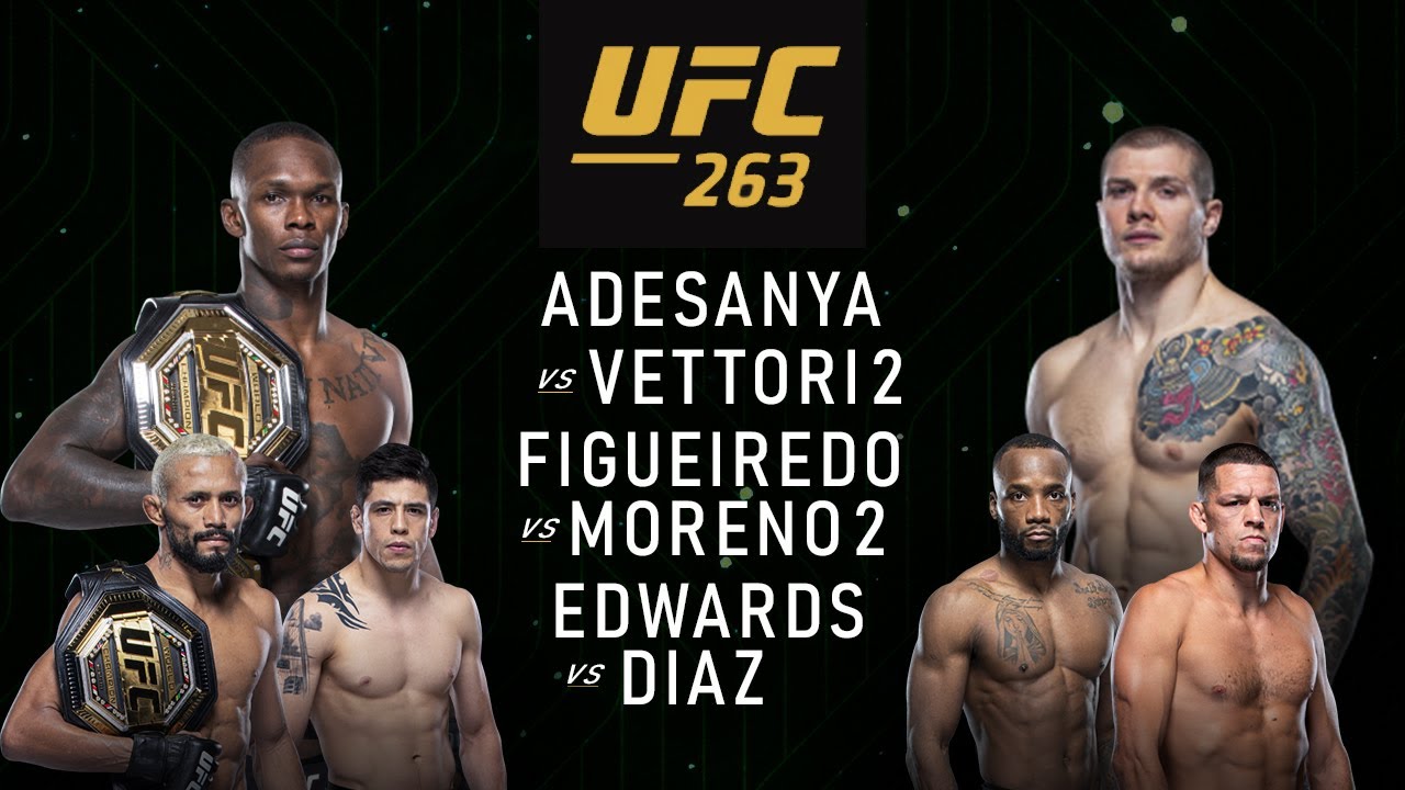 UFC 263: MAIN CARD LIVE FULL SHOW (6/12/2021) SIMULATION - YouTube