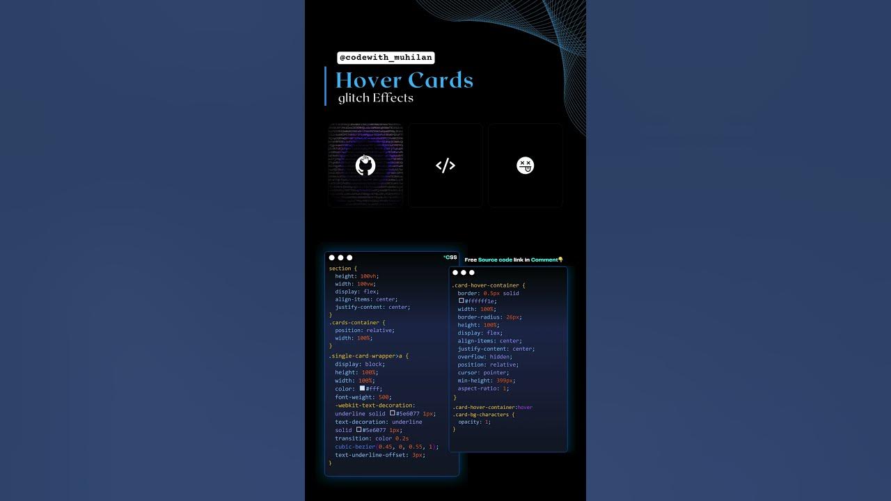 Hover Effects Cards Css Coding Cards Website Frontenddeveloper Hovereffect Youtube