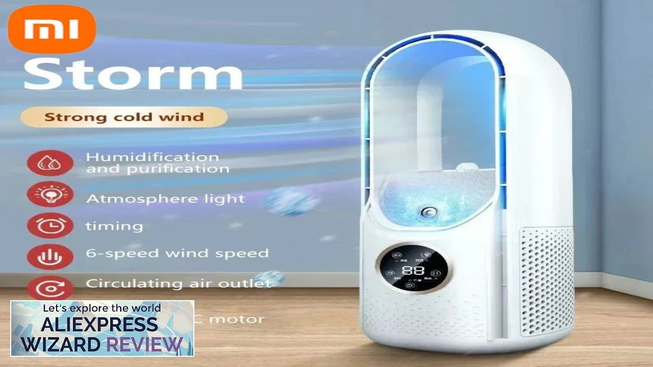 Xiaomi Portable Air Conditioner Bladeless Electric Fan USB Air Cooler ...