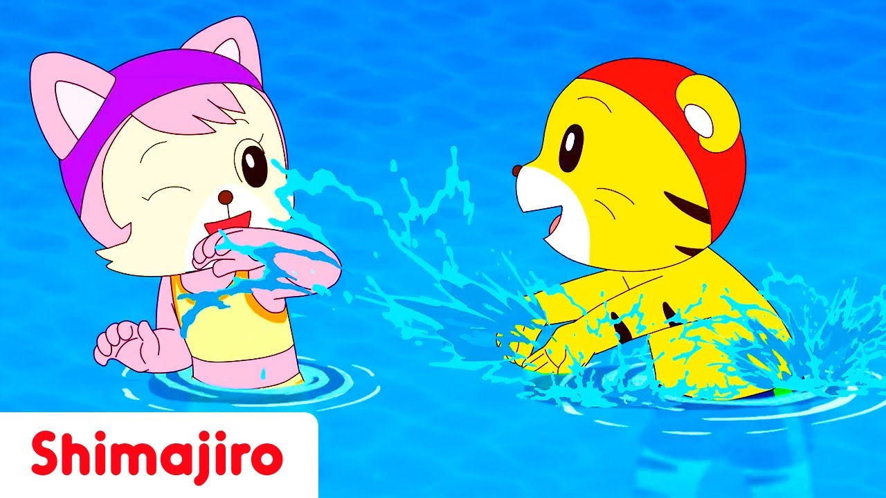 NEW! Playing in a pool! 🌞 | Cool off this summer! | Shimajiro Nursery ...