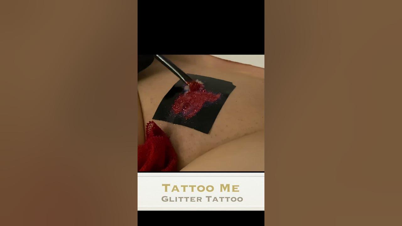 How To Make Glitter Tattoo Complete Guide From Start To End shorts how-to-make-glitter-tattoo-complete-guide-from-start-to-end-shorts