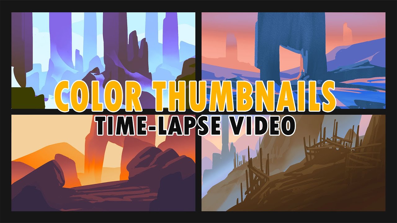 ENVIRONMENT DESIGN-- COLOR THUMBNAIL - TIME-LAPSE - YouTube