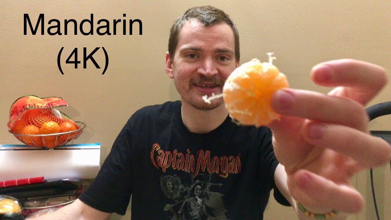 Eating a Mandarin in 4K - YouTube