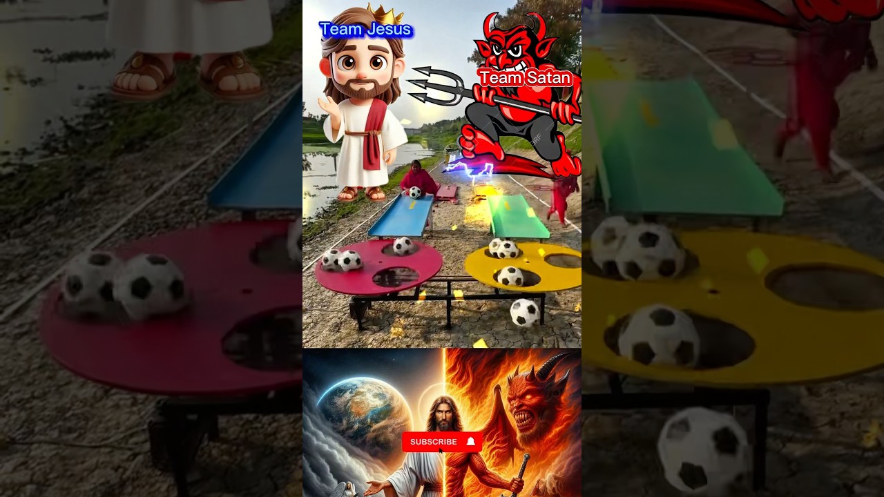 Jesus vs Satan #jesuschrist #short #viralshort #devilgod - YouTube