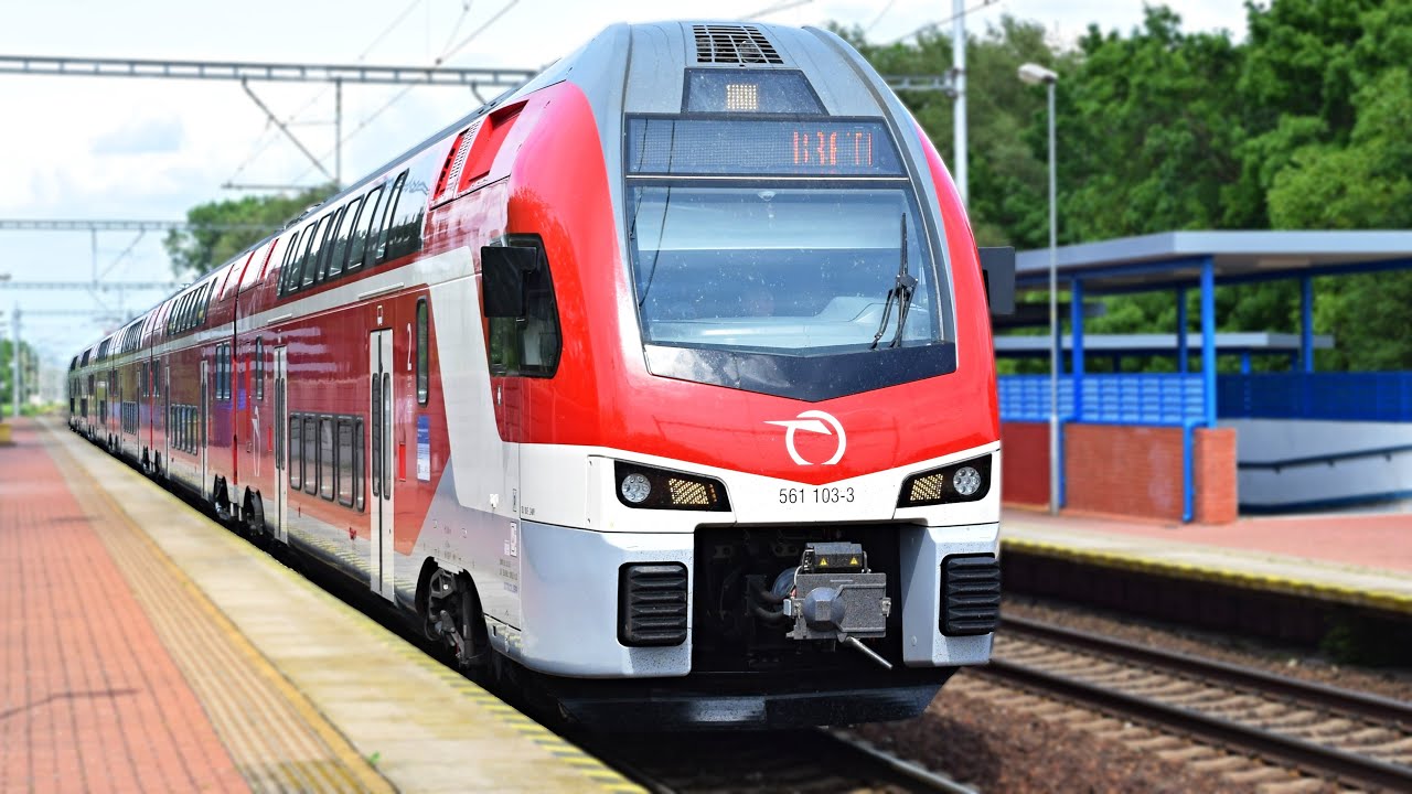 ZSSK Stadler Kiss REX 1742 (Trenčín Bratislava hl.st.) Brestovany - YouTube