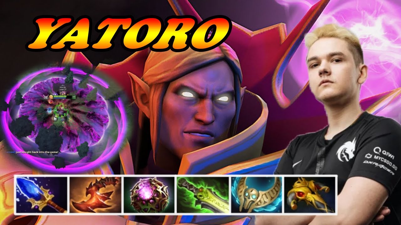 Yatoro trying out mid Invoker next level Sun Strike | 7.33c Immortal ...