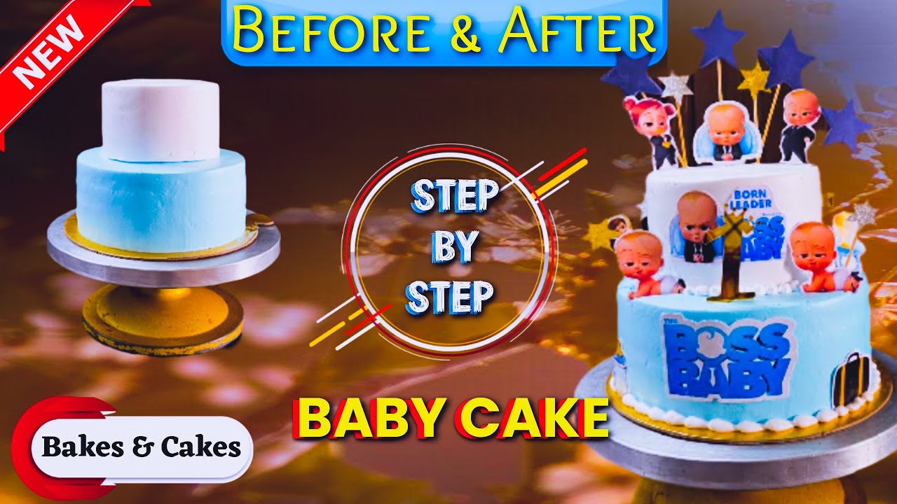 Boss Baby Cake Tutorial: Easy DIY for Beginners step-by-step - YouTube