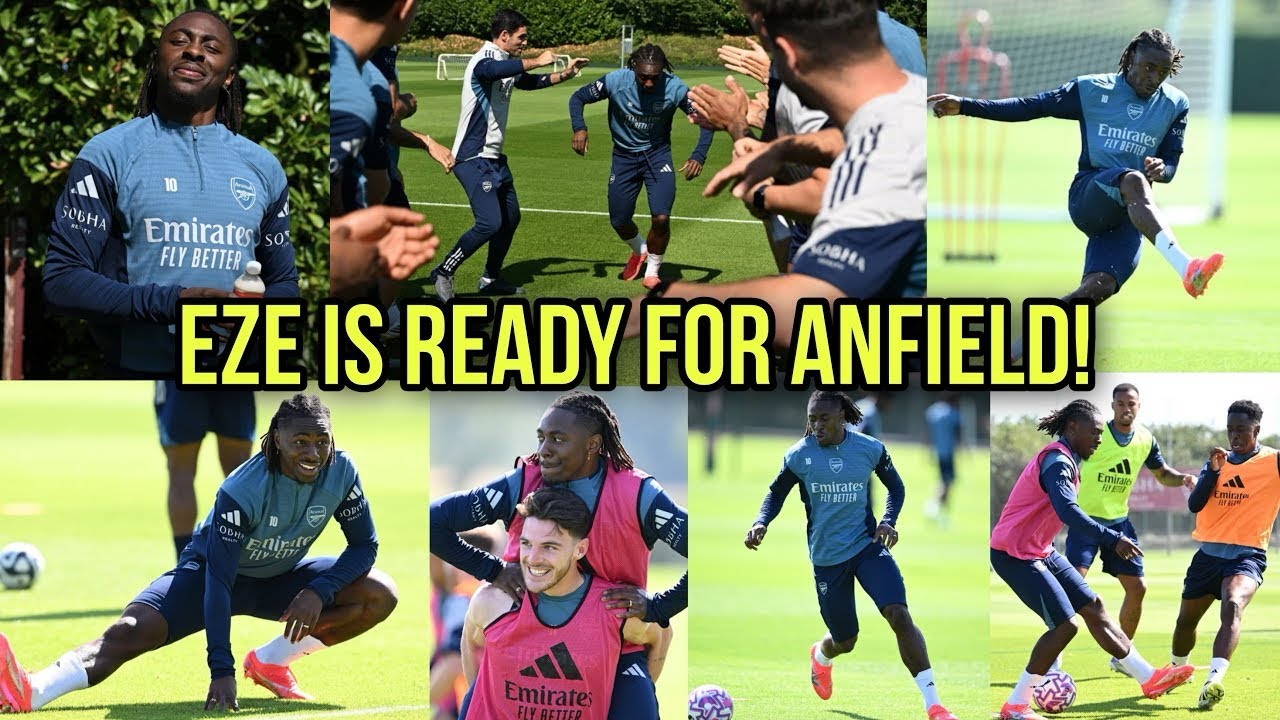 🔥 EZE’S FIRST ARSENAL TRAINING AHEAD OF LIVERPOOL SHOWDOWN! | All Eyes ...