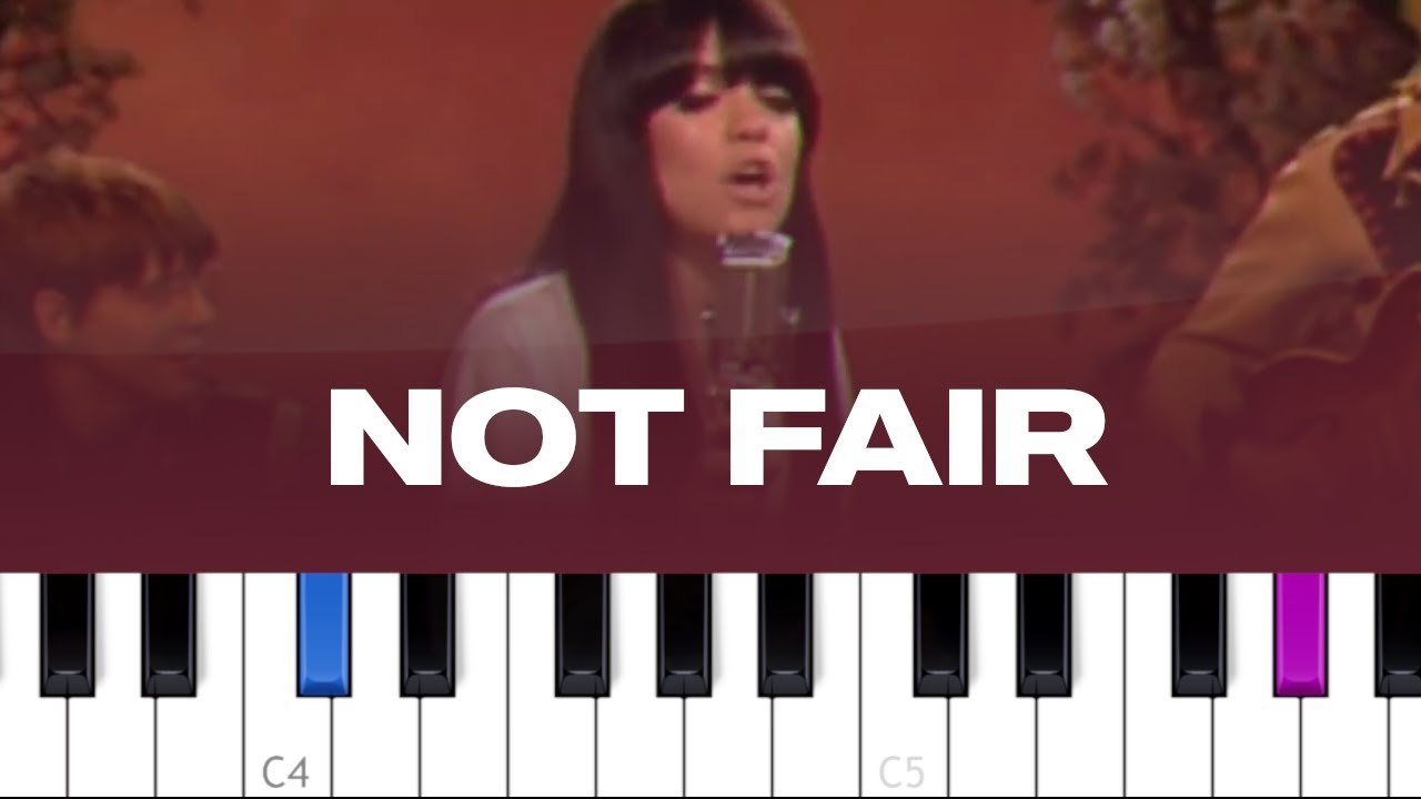 Lily Allen - Not Fair (piano tutorial) - YouTube