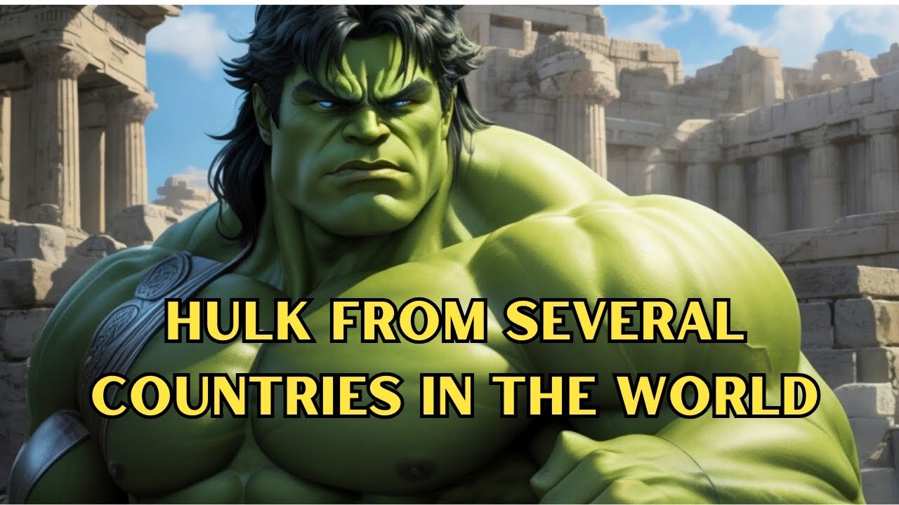 Ask AI to make Hulk from several countries in the world - YouTube