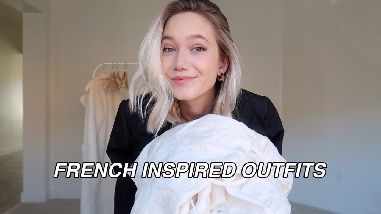 FRENCH INSPIRED OUTFITS - DECEMBER LOOKBOOK - YouTube