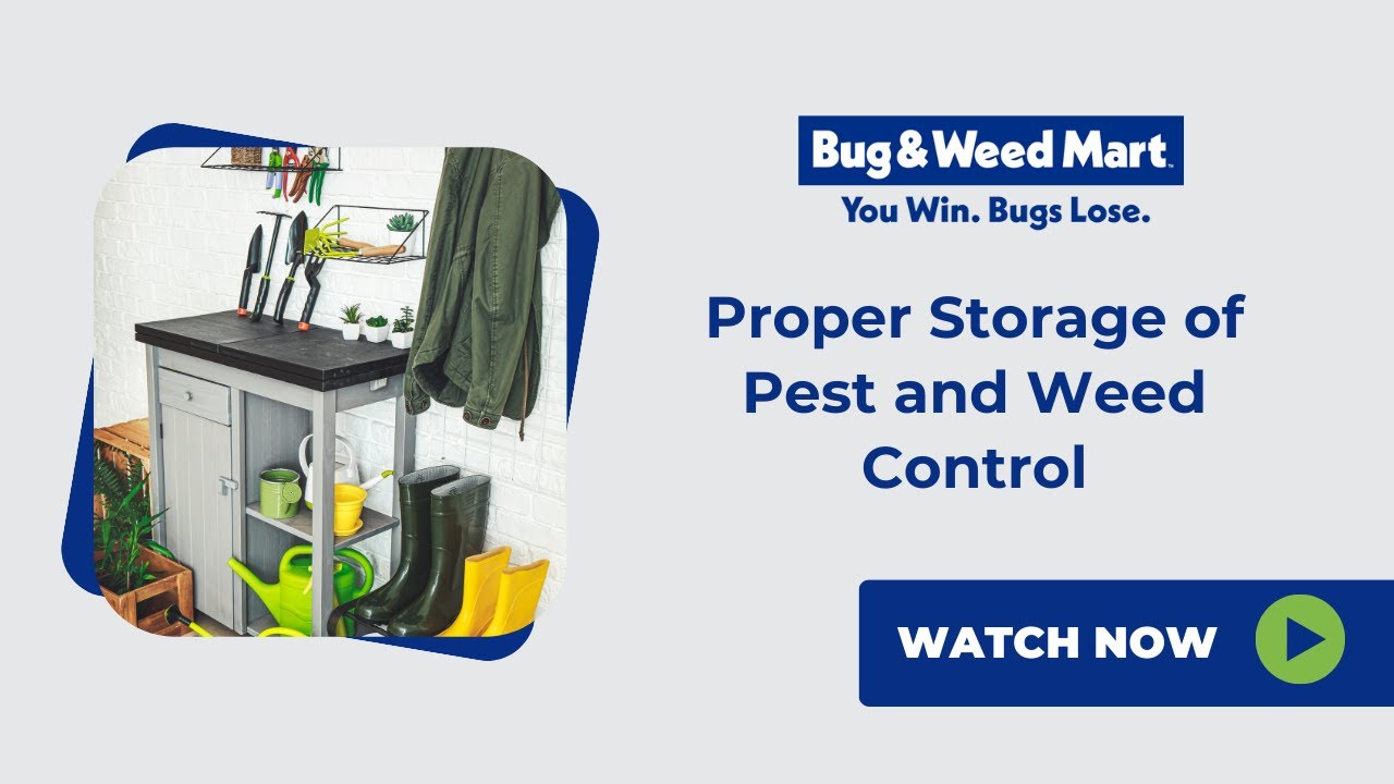 Proper Storage of Pest and Weed Control - YouTube