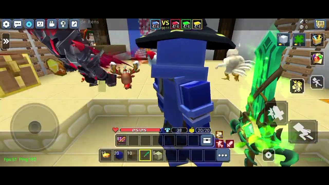 Jogando bedwars blockmango. - YouTube