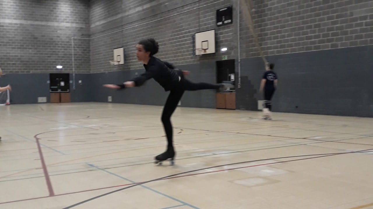 Roller Skating Camel Spin - YouTube