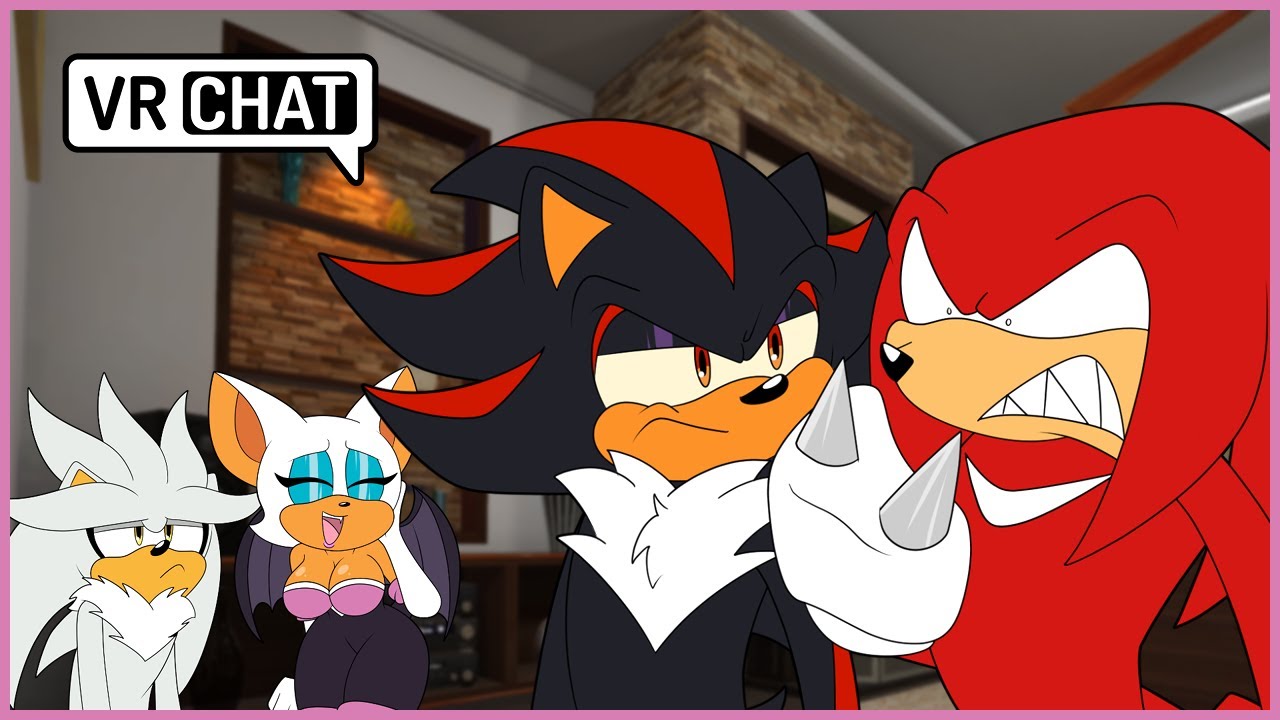 Shadow & Knuckles Fight Over Rouge! [Feat: Silver] (VR Chat) - YouTube