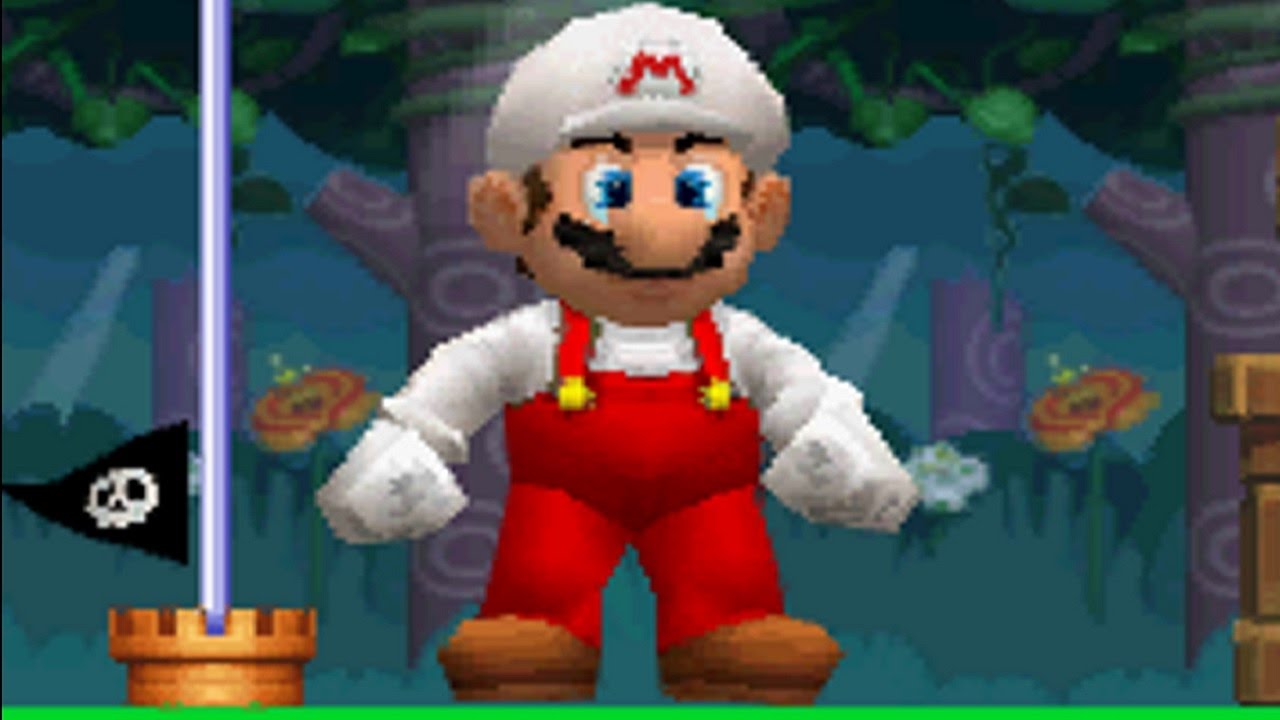 New Super Mario Bros DS - Giant Fire Mario - YouTube