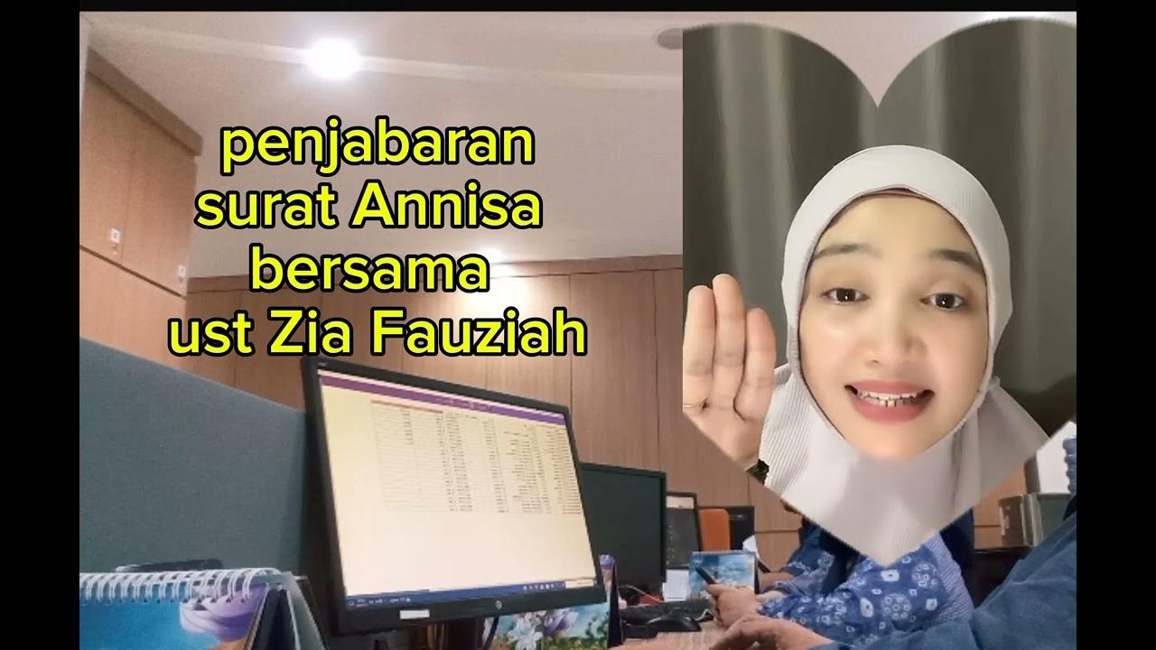 Penjabaran surah an-nisa bersama - ust Zia Fauziah - YouTube