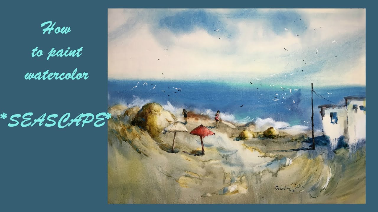 Watercolor without drawing, wet on wet - YouTube