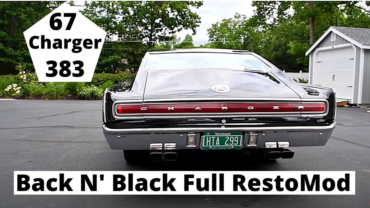 67 Dodge Charger "Back N' Black" Full Restomod - YouTube
