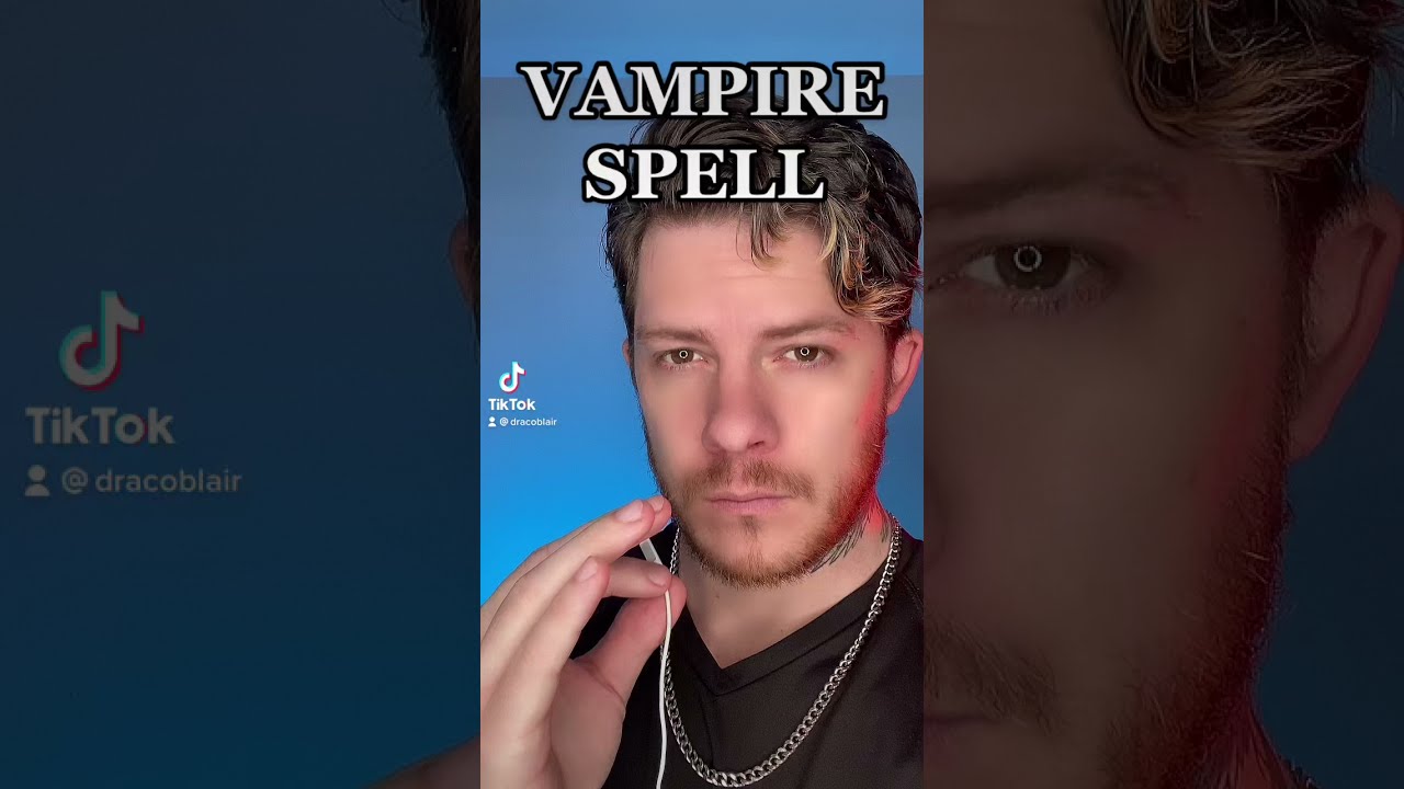 How to turn into a vampire spell! 😱 WATCH TILL THE END! #witchtok # ...