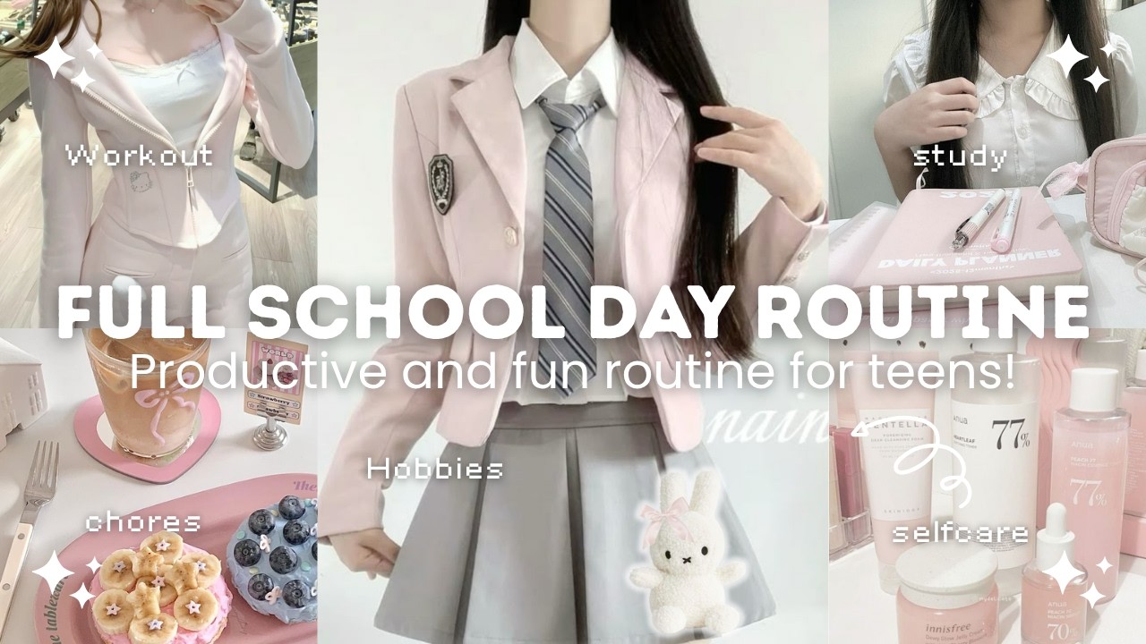 Full Day School Routine That You Need To Watch!! 💗 - YouTube