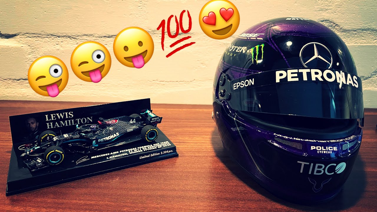 Unboxing Lewis Hamilton F1 1/2 Scale Helmet 2020 styrian GP design and ...