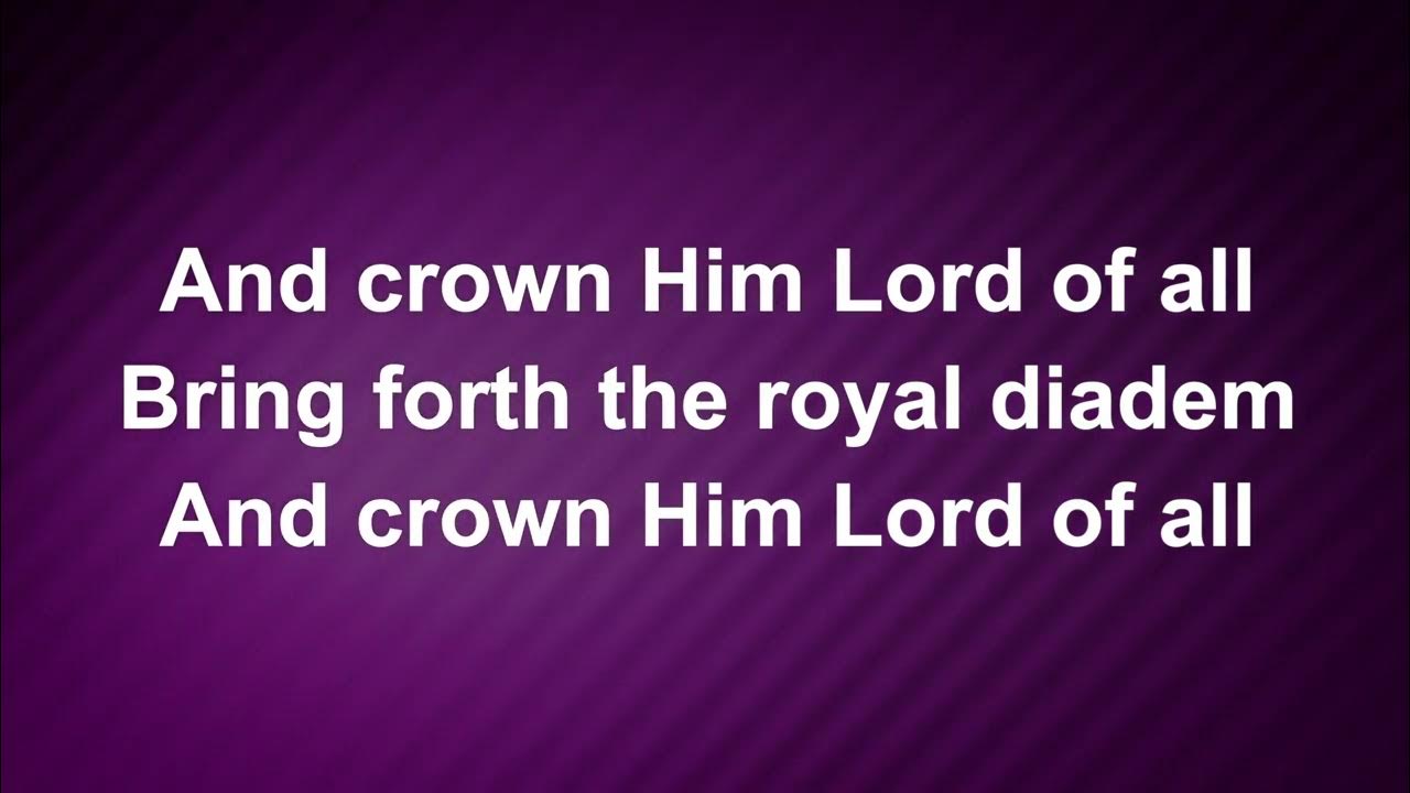 All Hail The Power [Acoustic] - Worship Lyric Videos (Preview) - YouTube