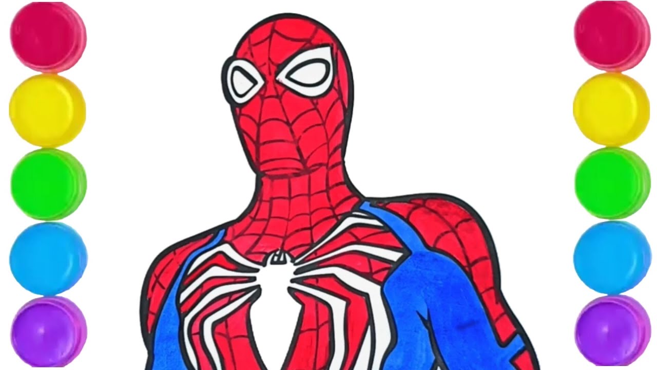 How to Draw Spiderman || Step by step Spiderman Drawing for Kids ...