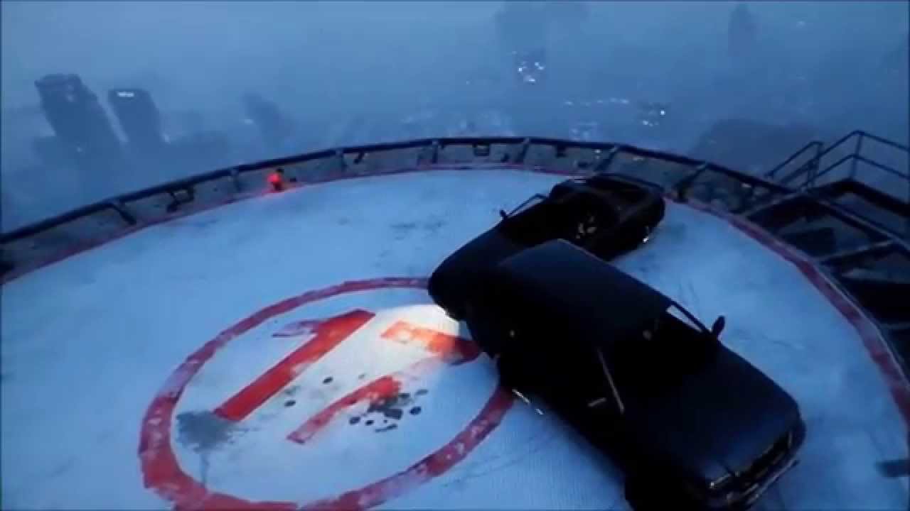 Maze Bank rooftop demolition derby - YouTube