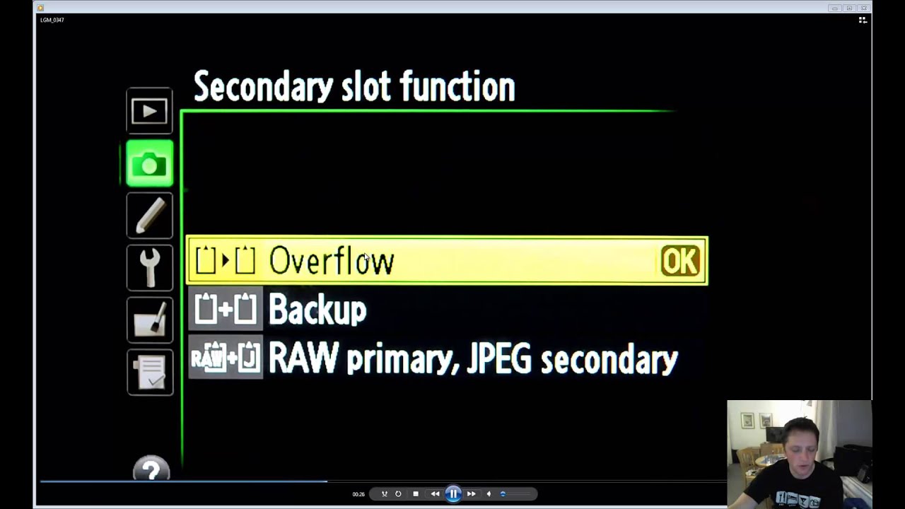 Nikon D800 inside memory options - YouTube