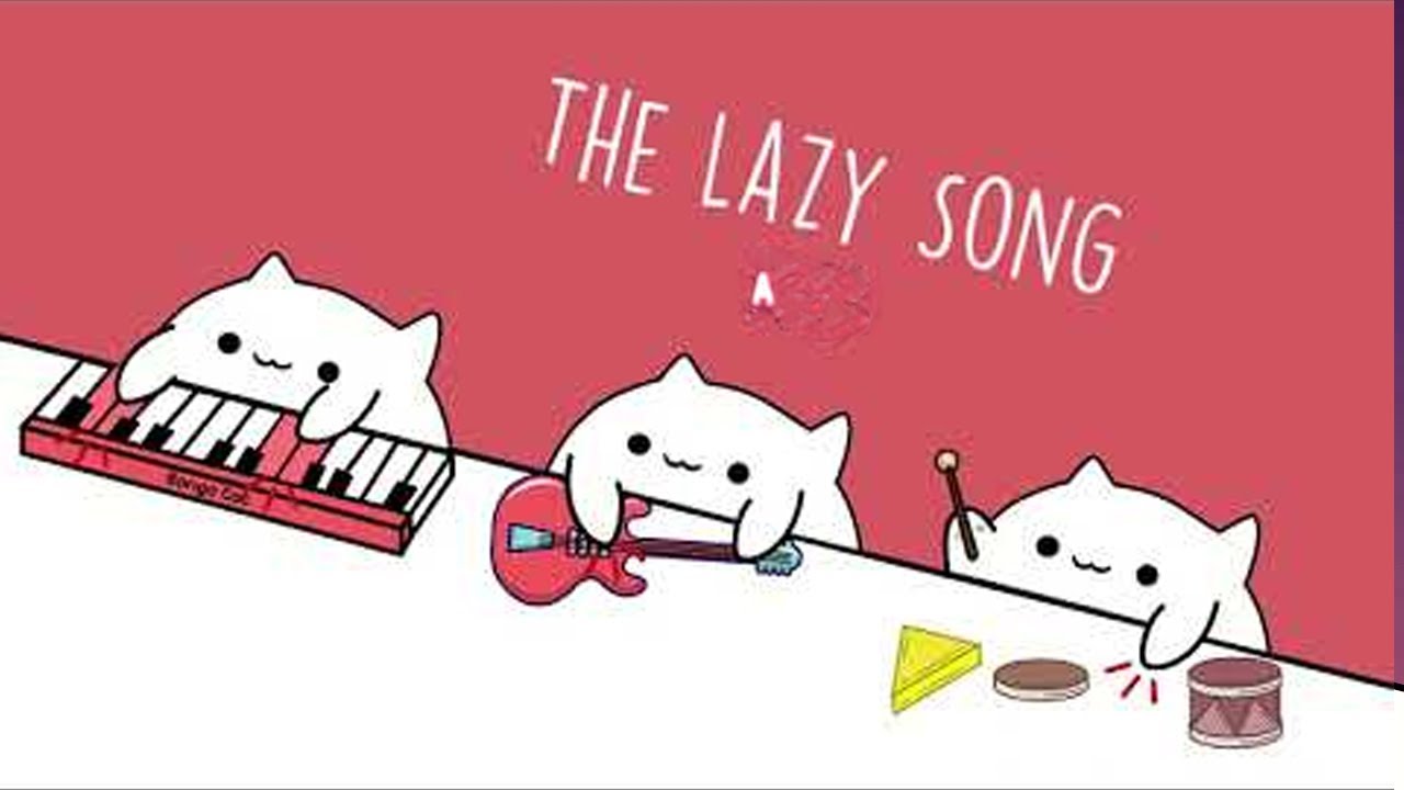 Bongo Cat - The Lazy Song - Bruno Moew - YouTube