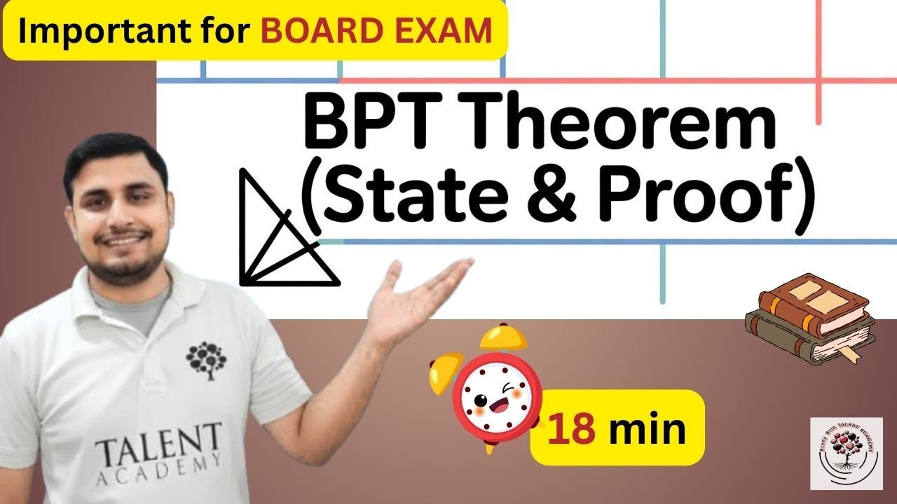 BPT Theorem In⏰ 18 min| Basic Proportionality Theorem|Class 10 Maths ...