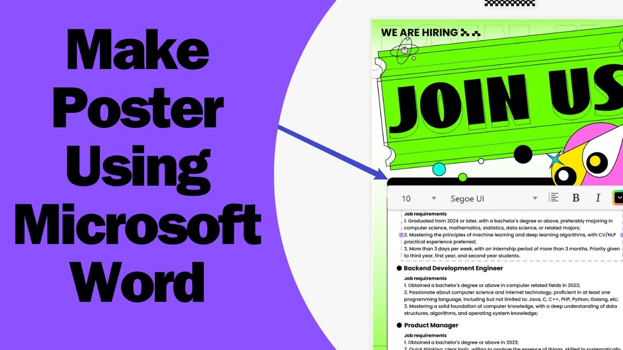 How to Make a Poster Using Microsoft Word - how to make a poster in ...