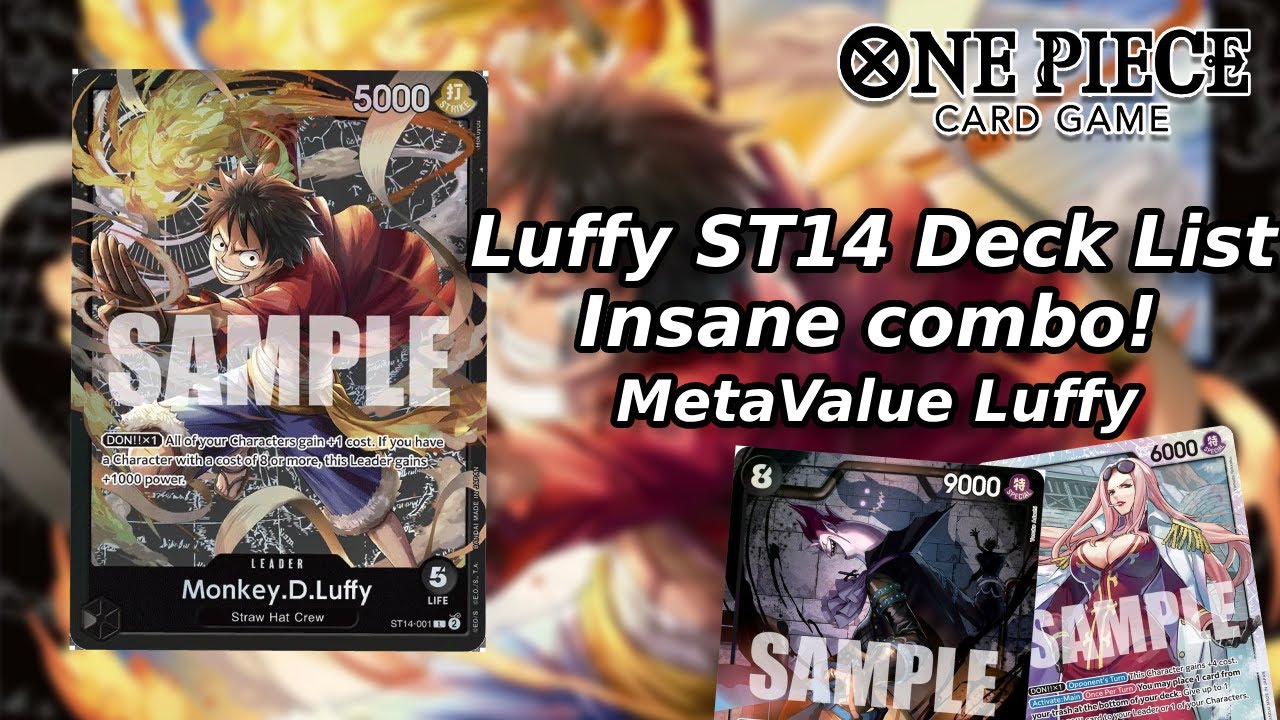 Luffy ST14 Deck List OP09 - Value Black Meta Deck OP09 - One Piece TCG ...