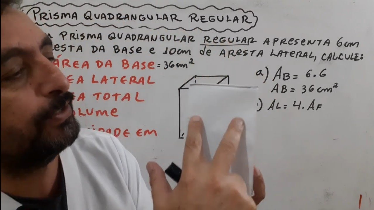 Prisma quadrangular regular #prisma #geometria - YouTube