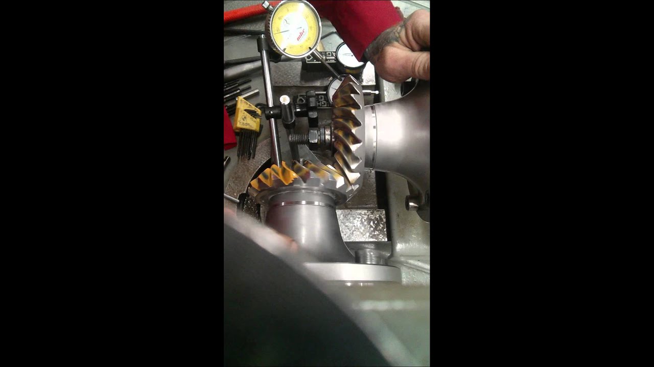 Gleason gear roll test - YouTube